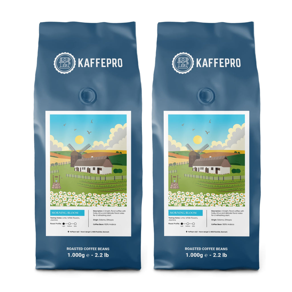 Kaffepro Morning Bloom 2x 1kg Kaffebønner - Frisk og Nuanceret ...